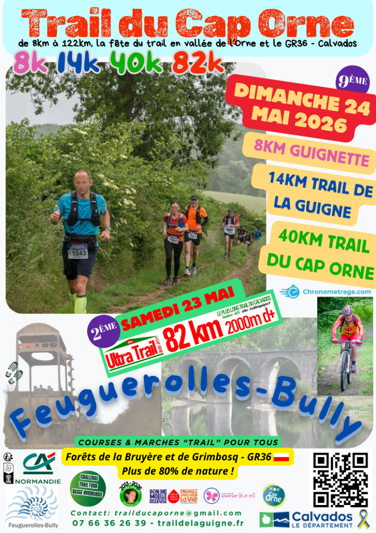 Les épreuves TdCO 2026 – Trails de la Guigne et du Cap Orne